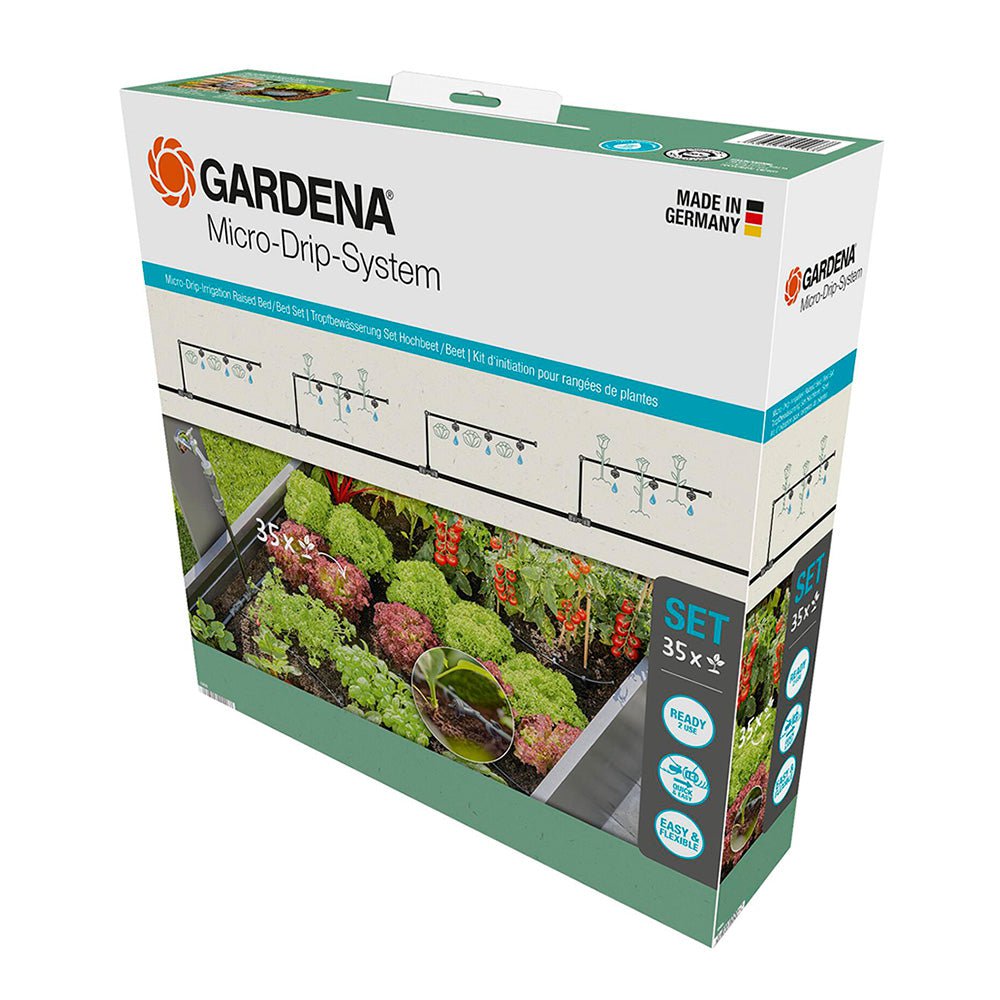 Gardena Drip Irrigation Starter Kit for Raised Beds - 13455 — Easy ...