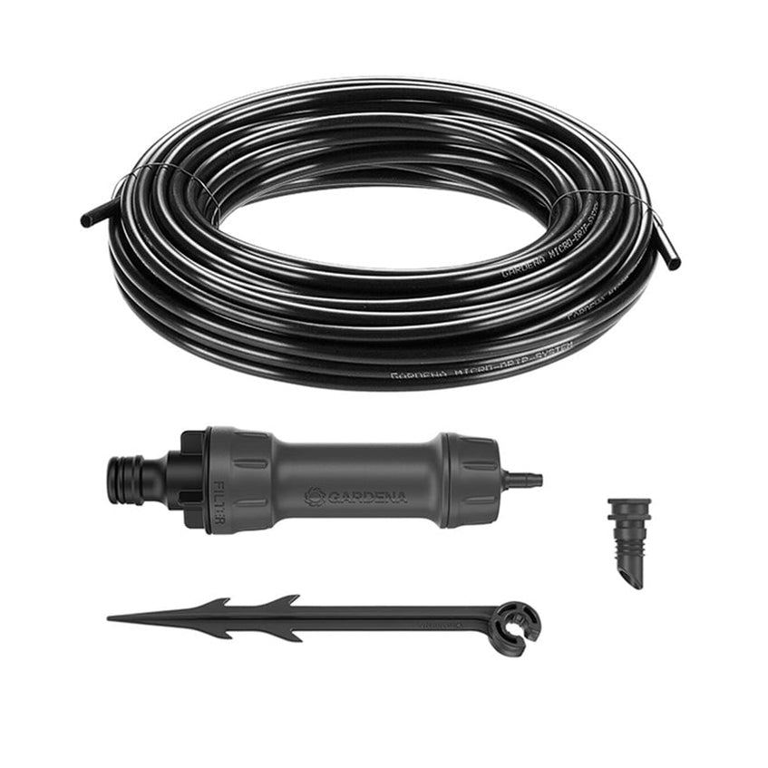 Gardena Micro Drip Line Starter Set for Planted Rows - 13010 — Easy ...