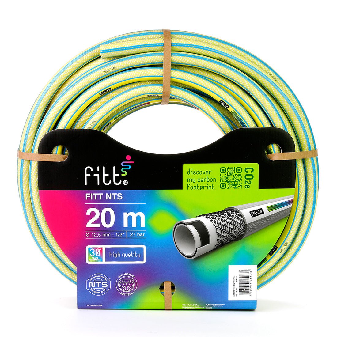 FITT NTS Yellow 20m Hose | Easy Garden Irrigation