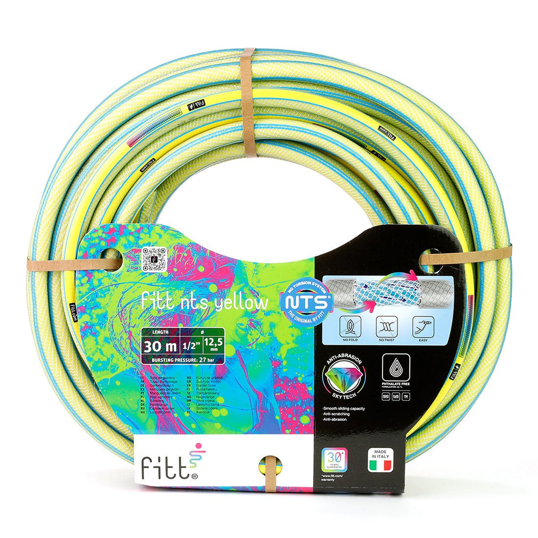 FITT NTS Yellow 30m Hose | Easy Garden Irrigation