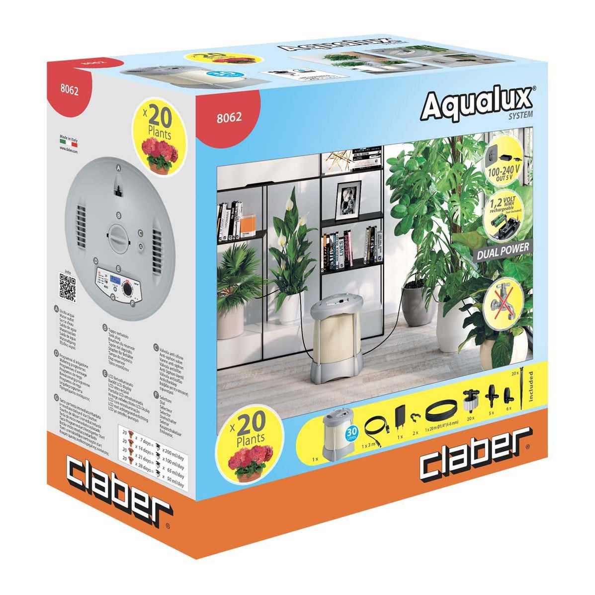 Claber Aqualux Indoor Watering System - 8062 | Easy Garden Irrigation